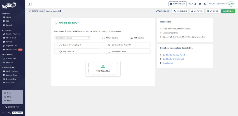 Checks From Pdf Online Check Writer Online Digital Check Printing