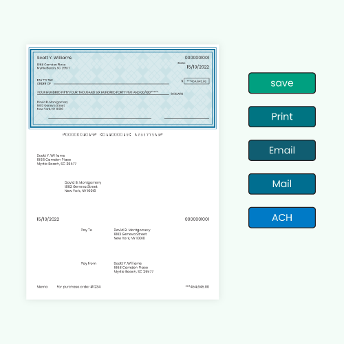 Check Printing System Instantly Print Online On Any Printer/Paper